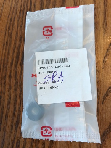 Genuine Parts Honda Motor 90303-S2G-003 QTY1 Group 90200 NUT(6mm)Ships ...