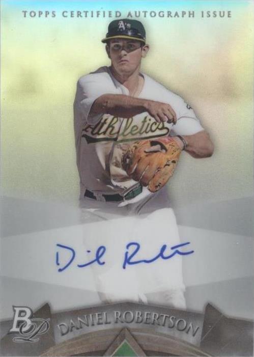 2014 Bowman Platinum - Autographed Prospects Daniel Robertson #AP-DR ...