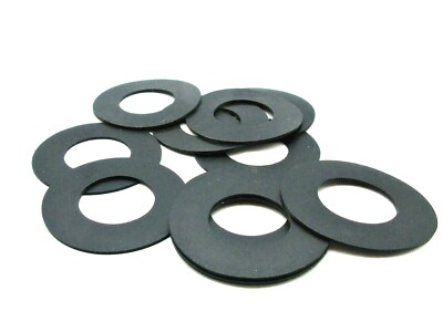Rubber Flat Washers, 32mm id x 63mm od x 1.6mm thick Various Package ...