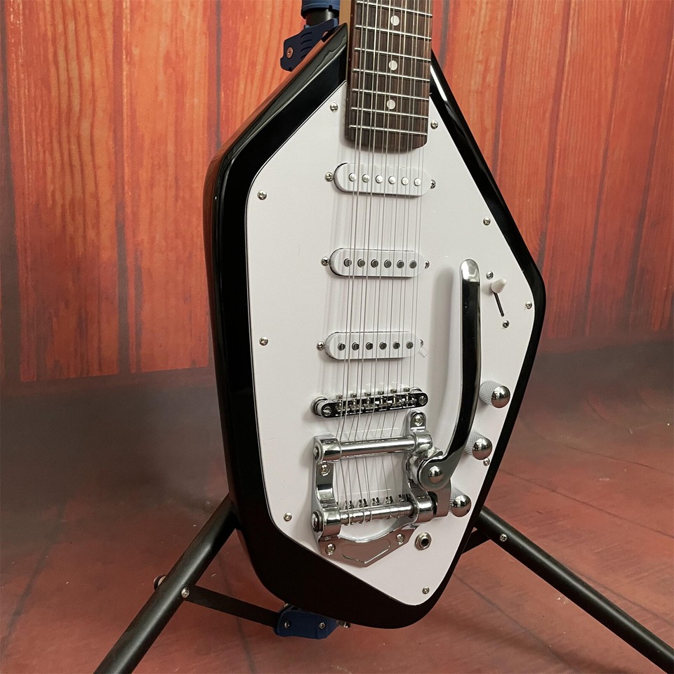 12 String Pentagon Electric Guitar 3S Pickups with Bridge Chrome Parts ...