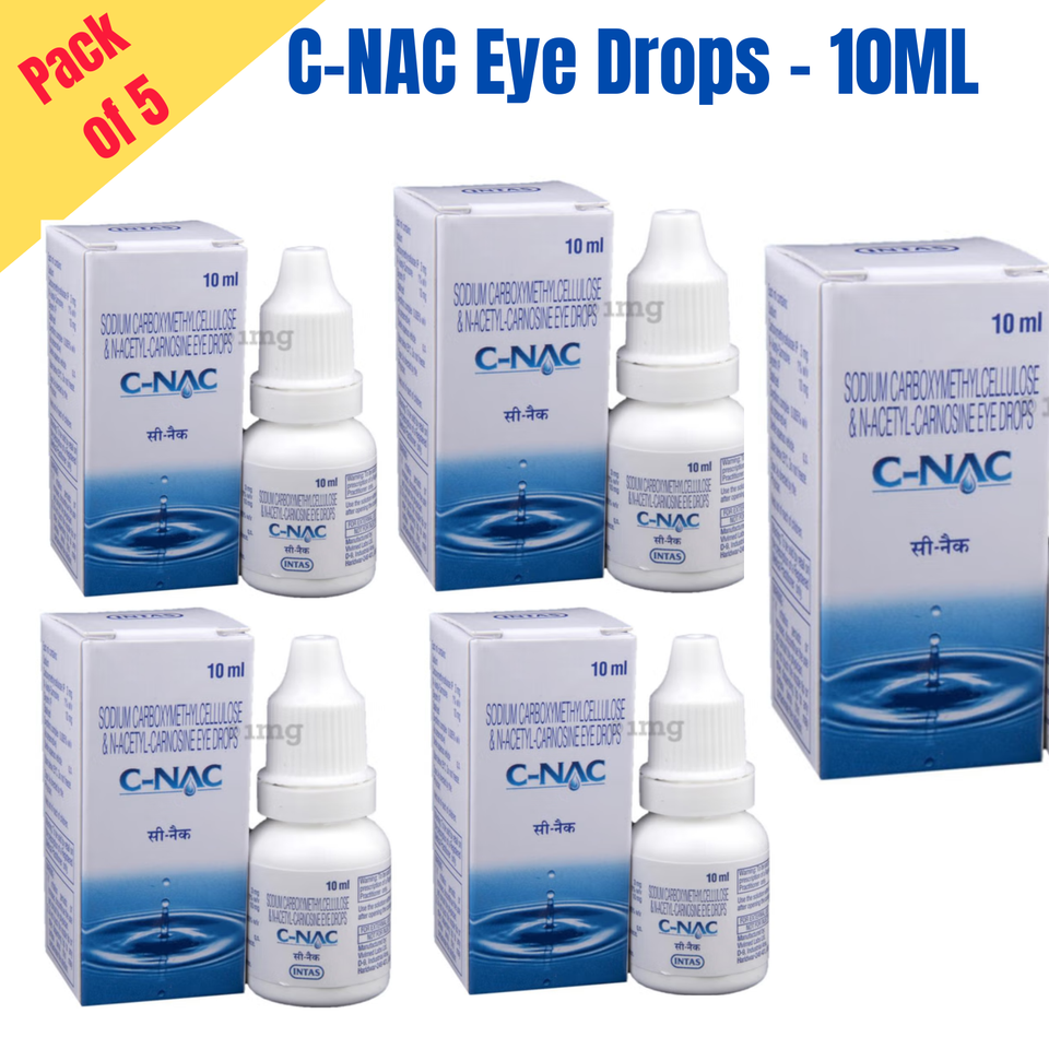 C Nac Eye Drop N-Acetyl Carnosine (C-Nac Eye Drops) - 10 ml (Long Exp ...