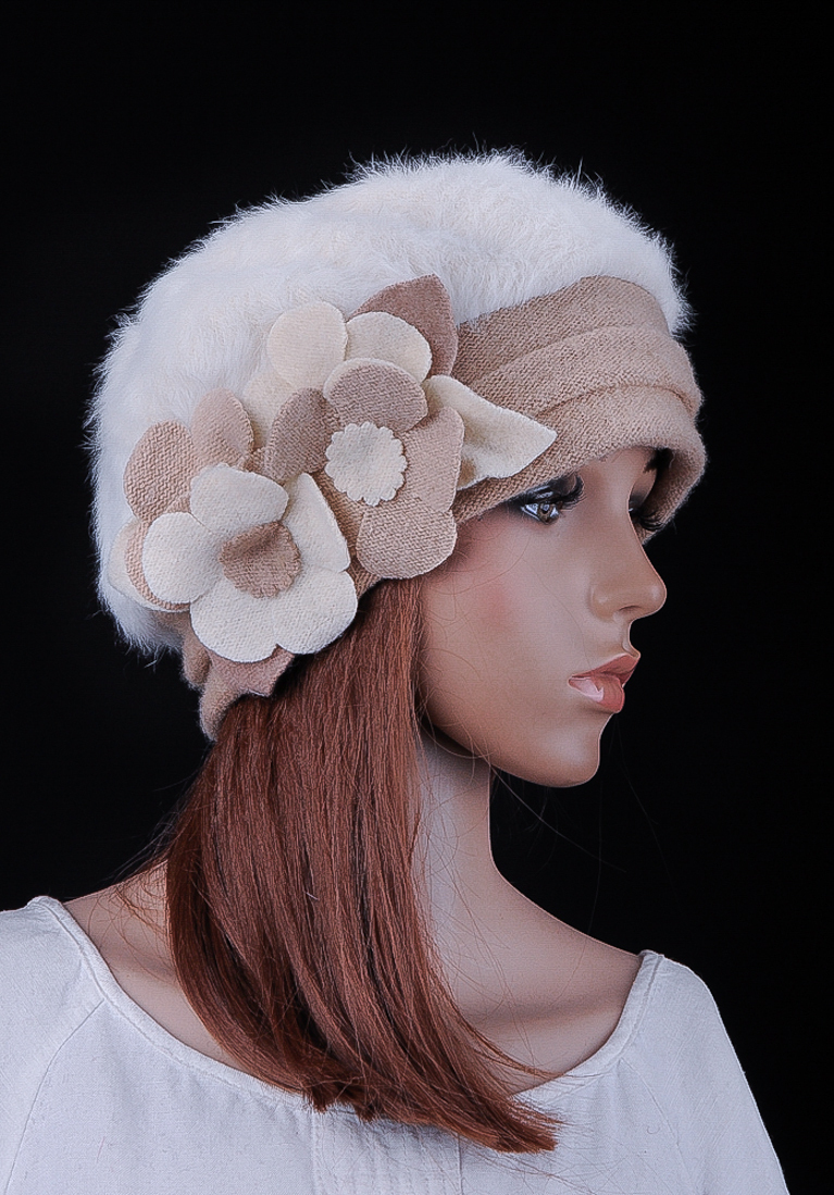 M72 NEW Wool Rabbit Fur Fashion Women's Winter Hat Beanie Cap 3D ...