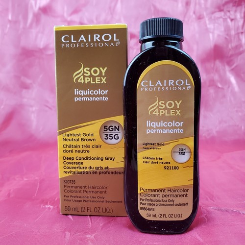 CLAIROL SOY 4 PLEX LIQUICOLOR Permanent Hair Color 5GN/35G Lightest ...