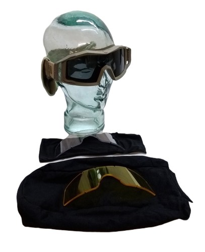 Army Ballistic Goggles British Revision Wolf Spider Coyote / Tan Three ...