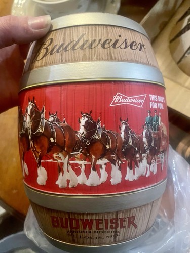 Budweiser King Of Beers Coin Bank New In Box With Certificate Of ...