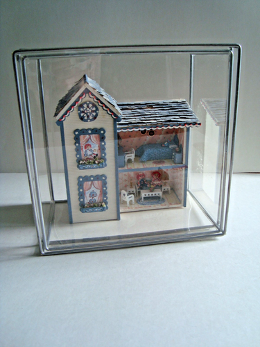 Miniature Raggedy Ann & Andy House Cottage ~ Very Detailed Collectible ...