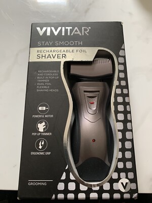 VIVITAR RECHARGERABLE FOIL SHAVER | eBay