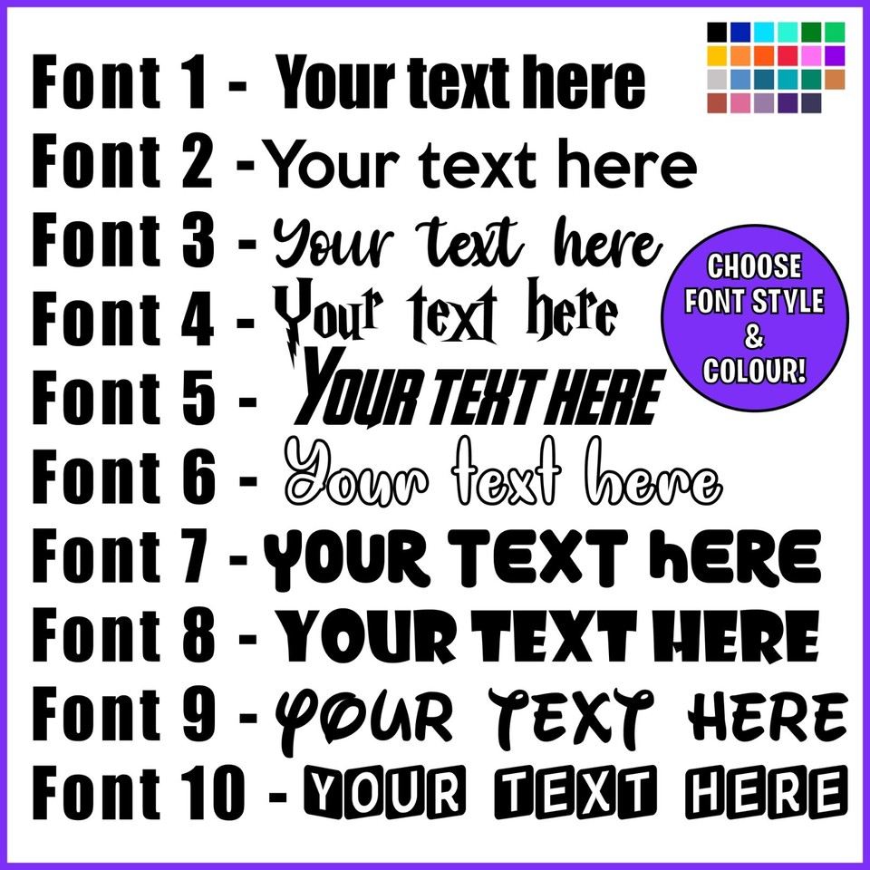 Personalised Iron On Names HTV Vinyl Decals Heat Transfer Vinyl for ...