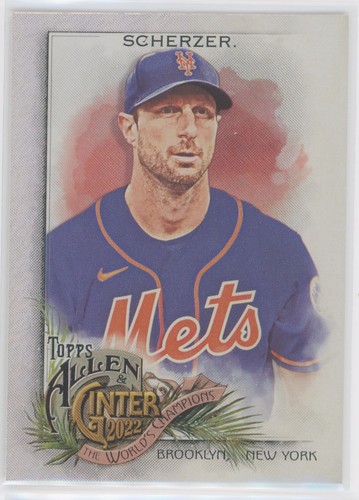 MAX SCHERZER 2022 TOPPS ALLEN & GINTER SILVER PORTRAIT #132 | eBay