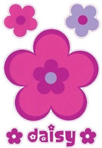 DIVA DAISY STICKERS QUICKSTICKS WALL ART DECOR BORDER | eBay