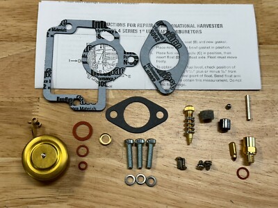 Farmall H HV & W-4 Basic carburetor kit with float 45108 & 50981 | eBay