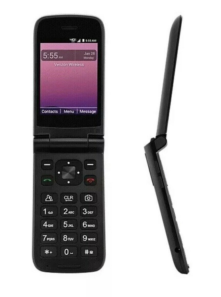 Unlocked Orbic Journey V RC2200L Black 4G LTE Postpaid Flip Phone ...
