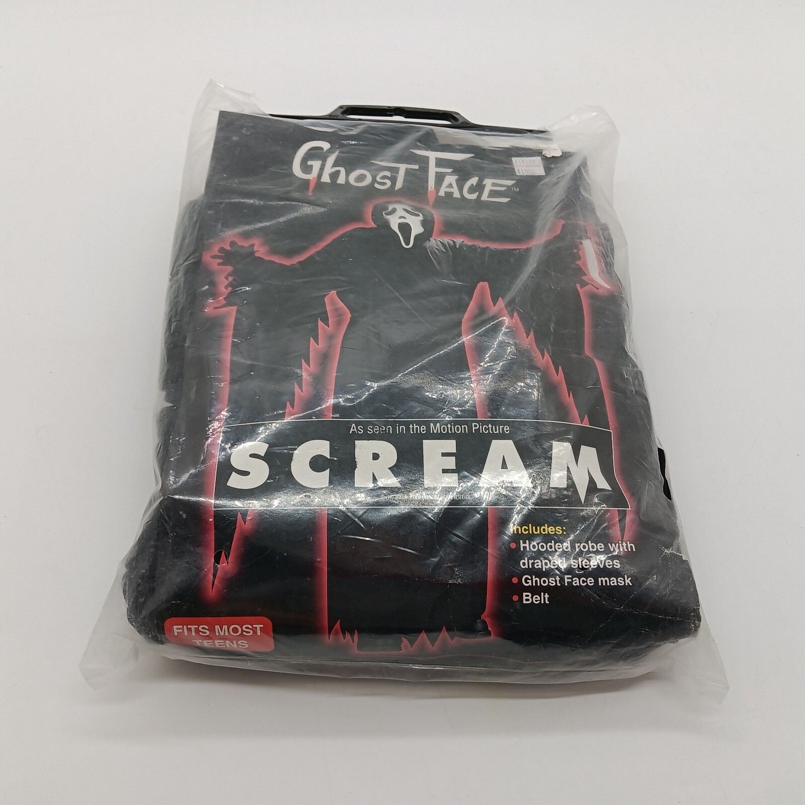 1997 Fun World Scream Ghost Face Fits Teens Costume W… - Gem