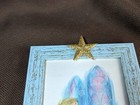 Framed Vintage Christmas Card with Vintage Choir Boy/Angel - Assemblage ...