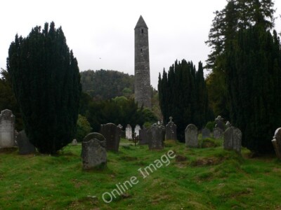 Photo 6x4 Glendalough round tower Brockagh/T1297 The tower dates from ...