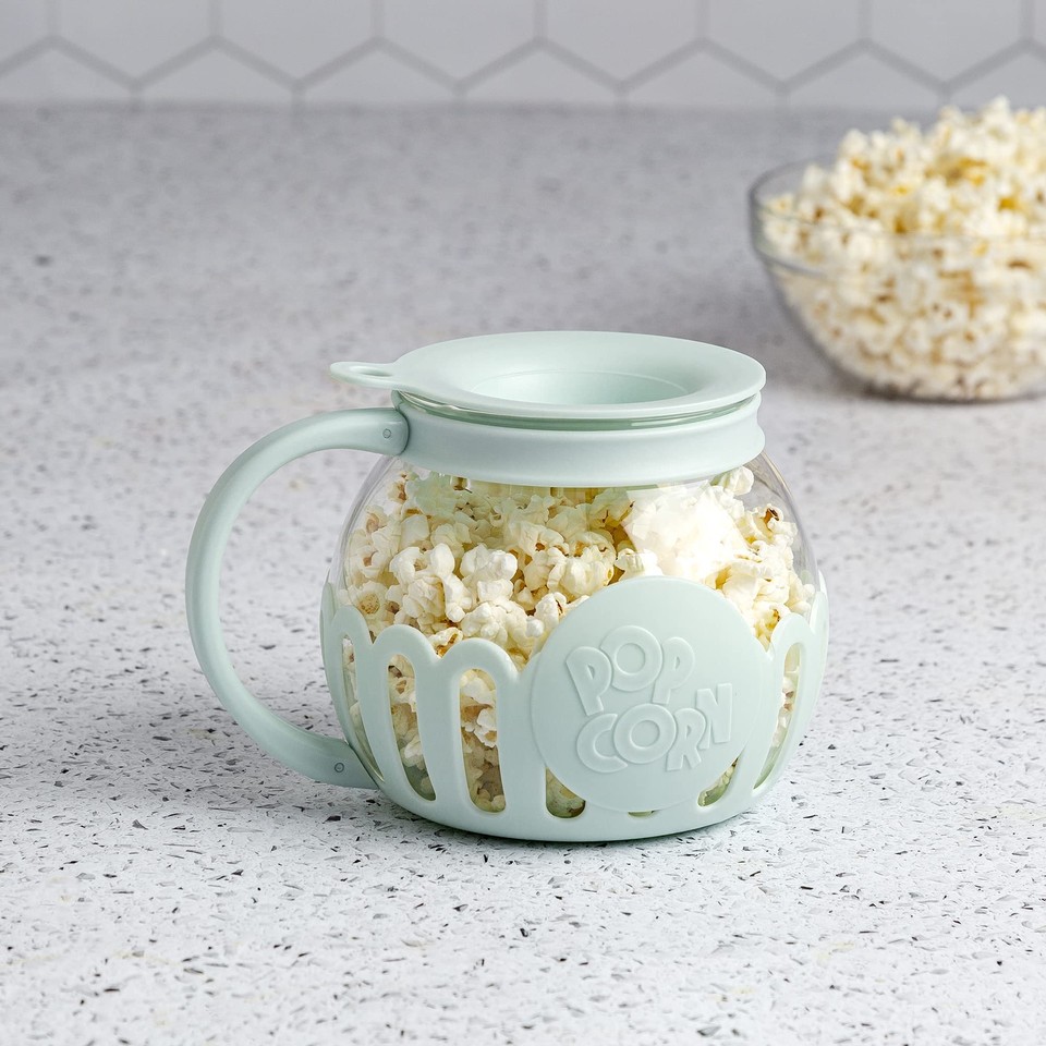 Patented Micropop Microwave Popcorn Popper With Temperature Safe Glass ...