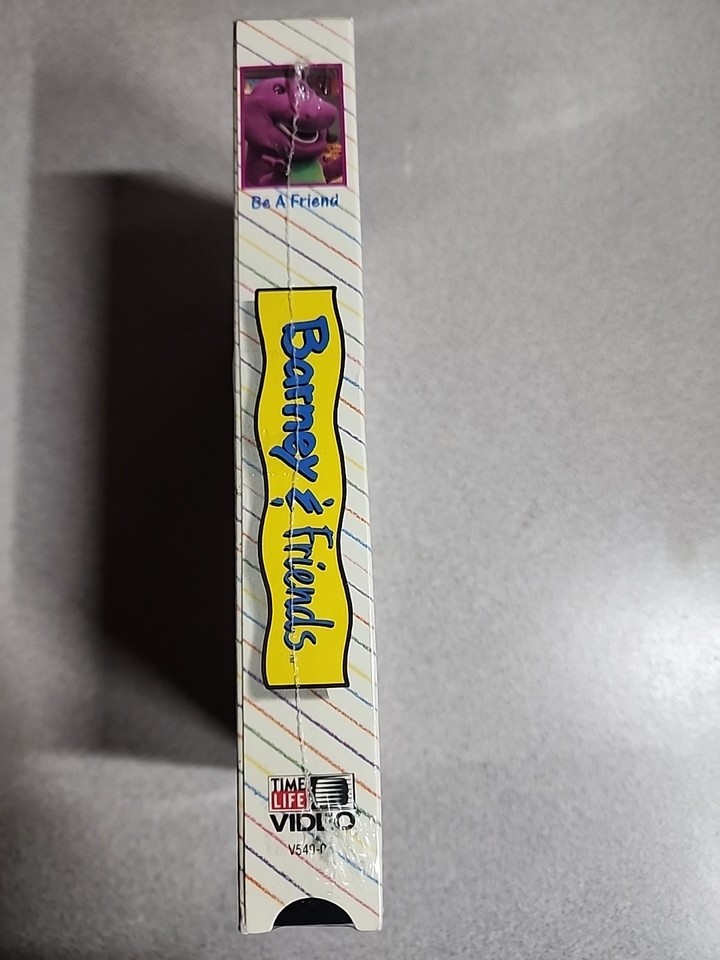 Barney And Friends Be A Friend VHS Tape 1992 Time Life Video Purple ...