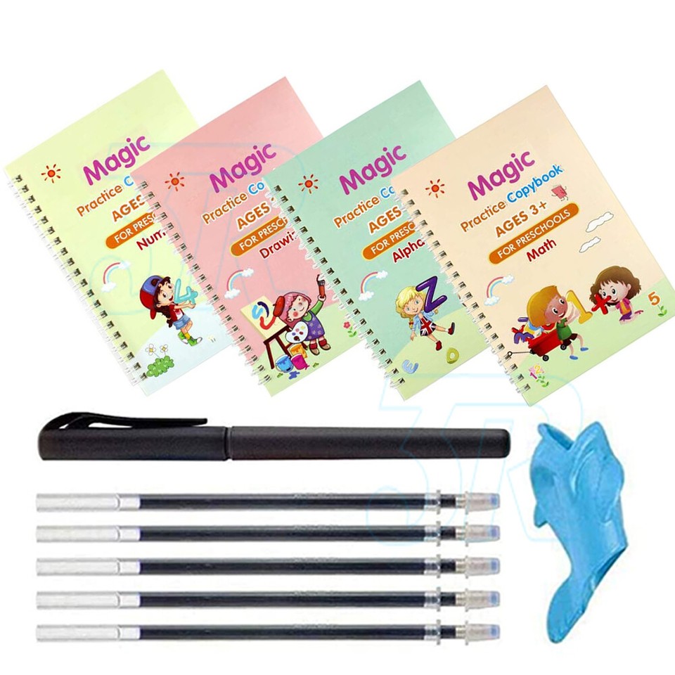 4 Kids Magic Handwriting Copybook Reused Groove Practice Calligraphy ...