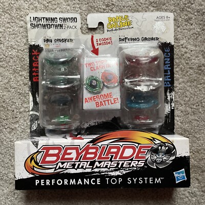 Beyblade Lightning Sword Showdown Ray Striker & Inferno Gasher New In ...