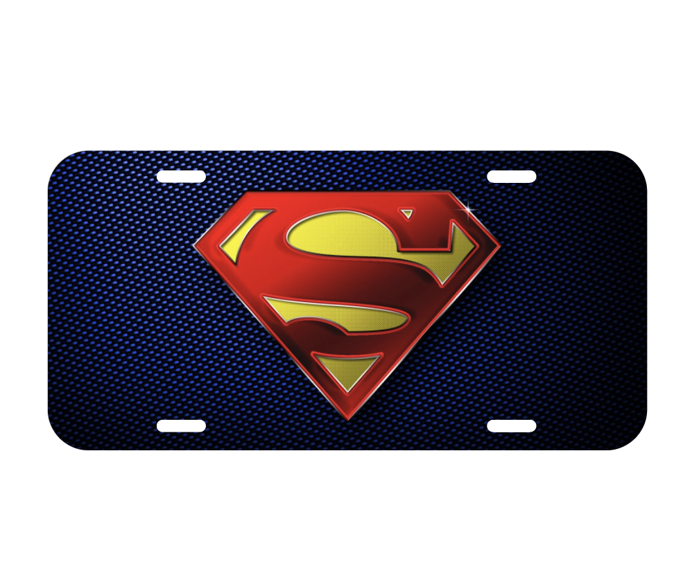 Superman Super man DC Comics Super Hero Vehicle License Kryptonite Man ...