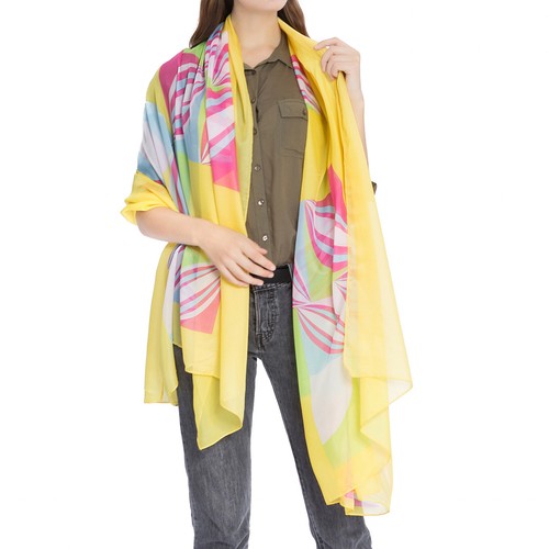 Wrap Scarf Colorful Fashionable Long Thin Texture Beach Scarf ...