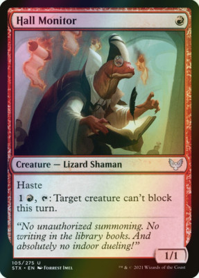 MTG Hall Monitor Foil ** Strixhaven: School of Mages ** English (NM) | eBay