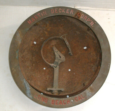 VINTAGE MARTIN DECKER CORP'N. WEIGHT INDICATOR FACE FRAME cast iron ...