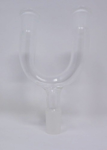 18mm Double Bowl Clear Glass Adapter Piece | eBay