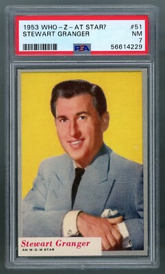 1953 Who-Z-At Star? #51 Stuart Granger PSA 7 NM #56614229 | eBay