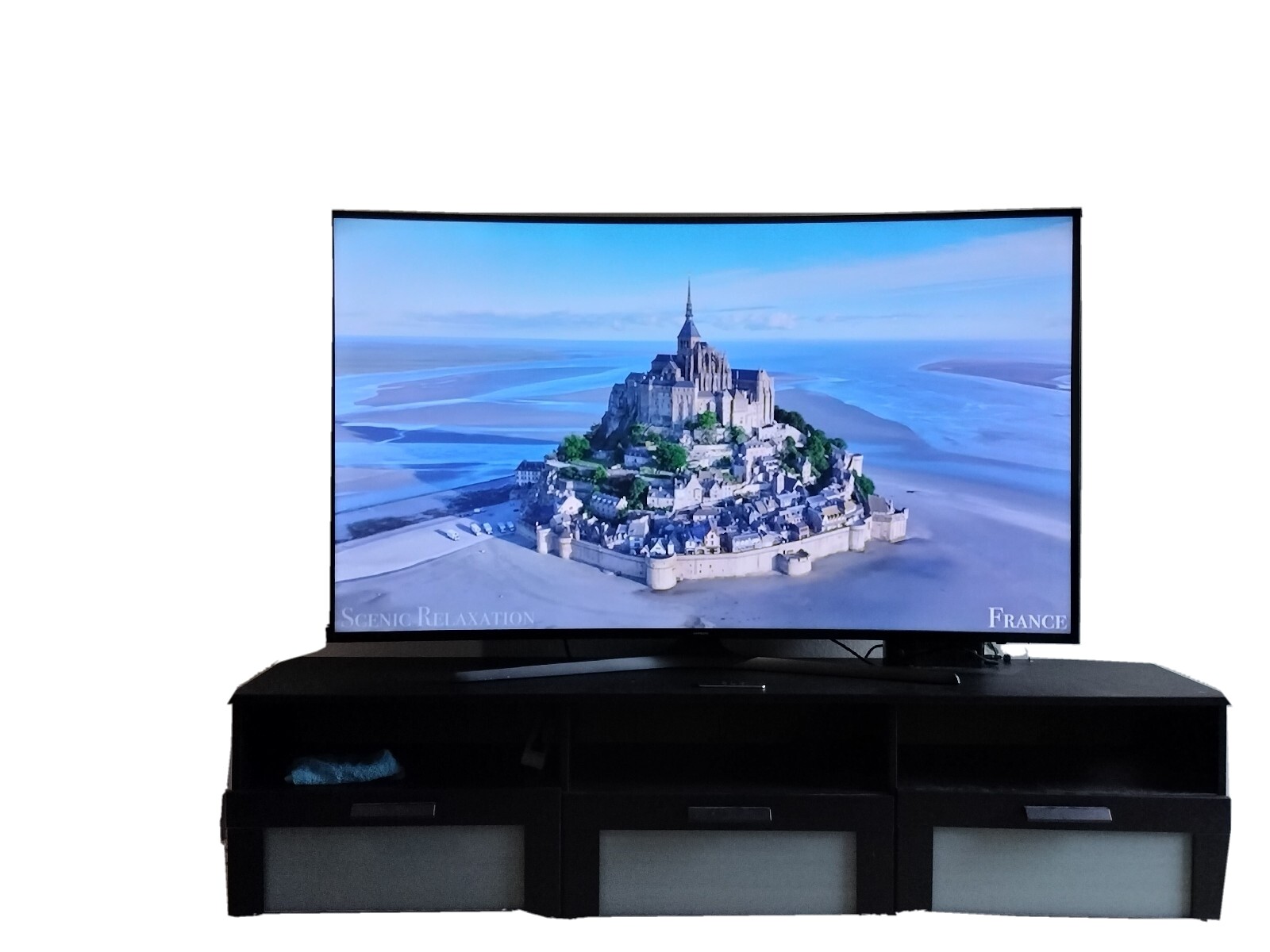 Samsung 65' Curved 4K UHD TV + TV Stand + Apple TV | eBay