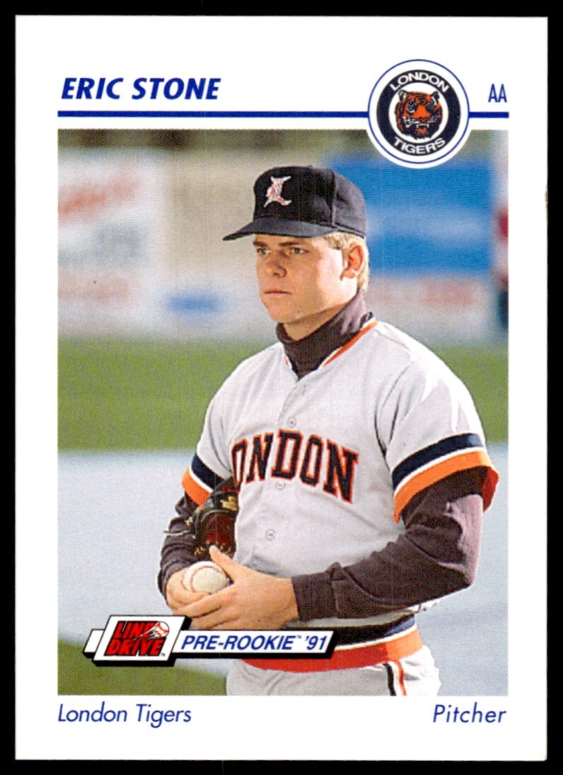 1991 Line Drive AA Baseball Card Eric Stone London Tigers #397 | eBay