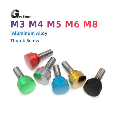 10Pcs M3 M4 M5 M6 M8 Computer PC Case Fully Threaded DIY Knurled Thumb ...