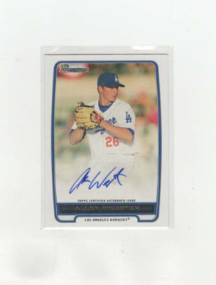2012 Bowman Prospect Autograph Allen Webster #BPA-AW Auto Los Angeles ...