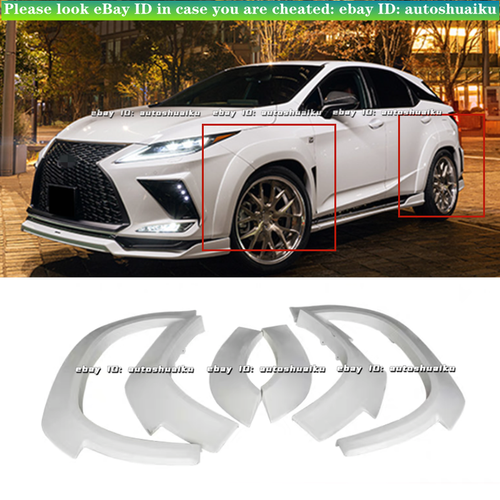 Unpainted Primer Fender Flare Kit Wheel Arch Cover For Lexus RX350 450h ...