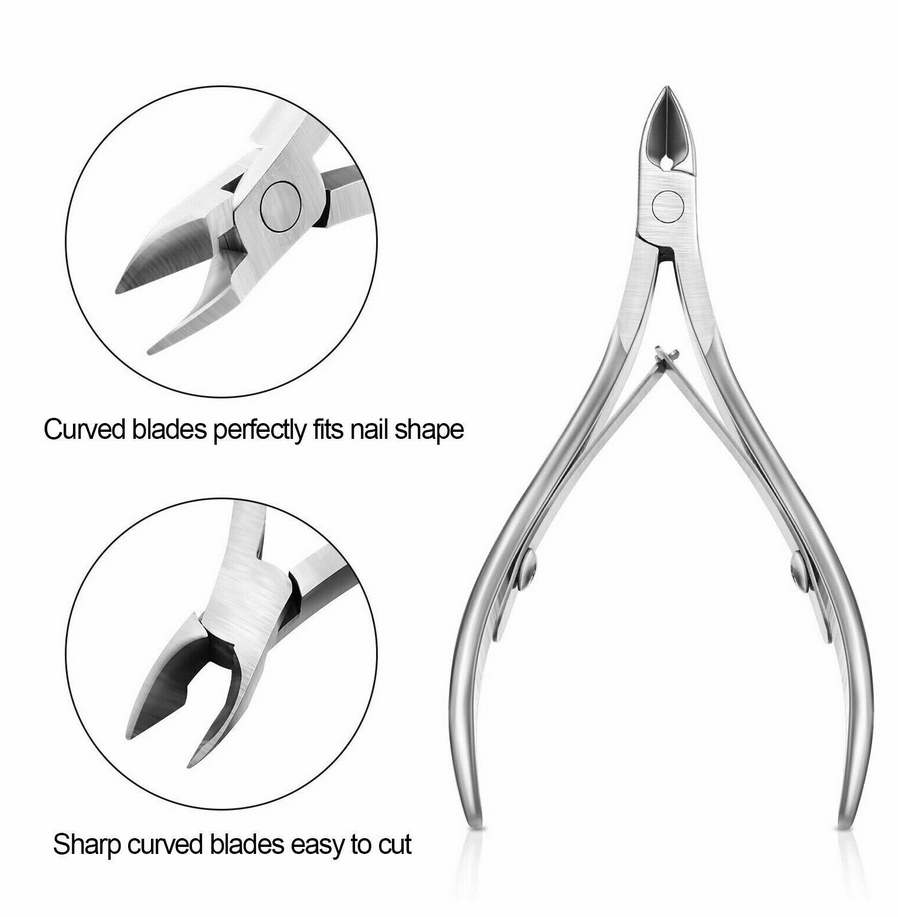 Stainless Steel Cuticle Nail Nipper Clipper Manicure Plier Cutter Tool ...