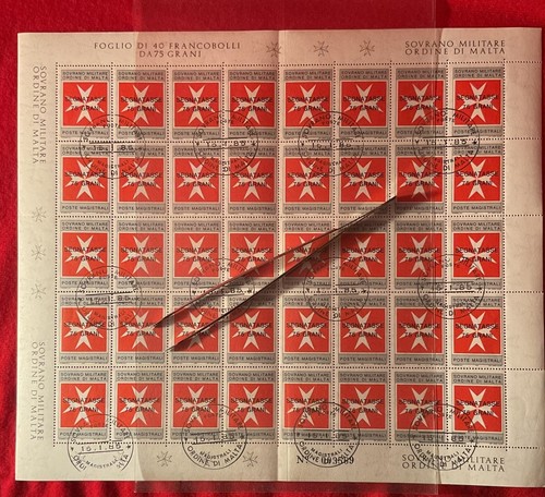 SMOM Military Sovereign Order of MALTA Numbered Sheets MNH ALBUM- FREE ...