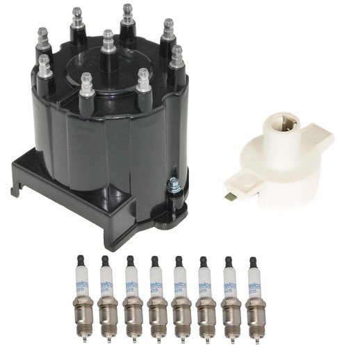 Distributor Rotor Cap & Platinum .035" Spark Plugs Kit ACDelco for ...