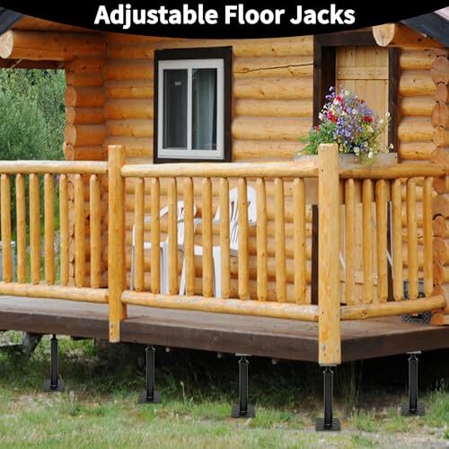 4 PCS House Jacks for Leveling, Adjustable Basement Floor Jack Post ...