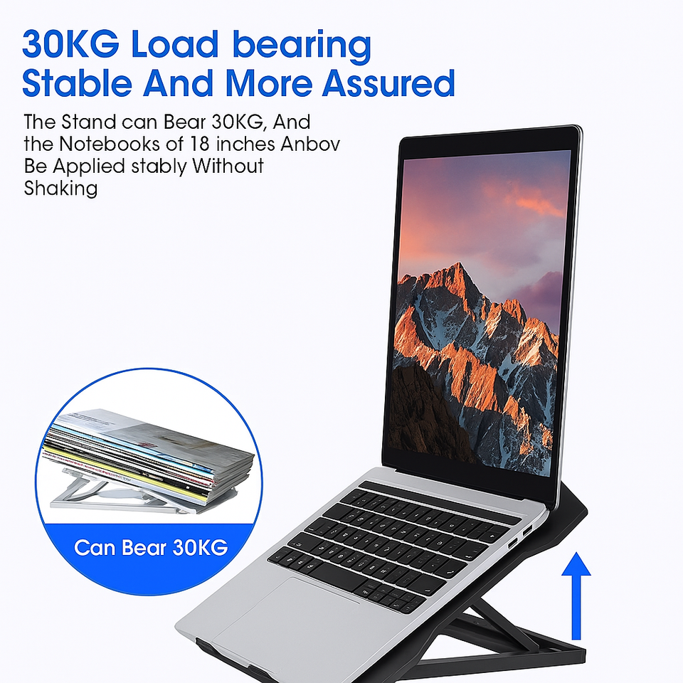Adjustable Multi-Angle Rotating Laptop Stand Holder Portable compatible ...