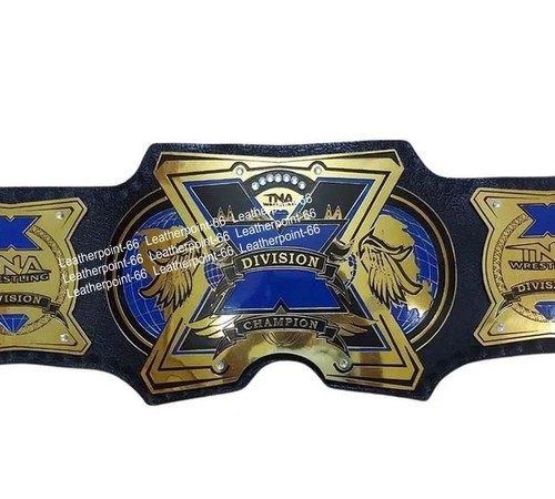 T N A X Division Wresting Championship Title Leather Strap Belt 2mm ...