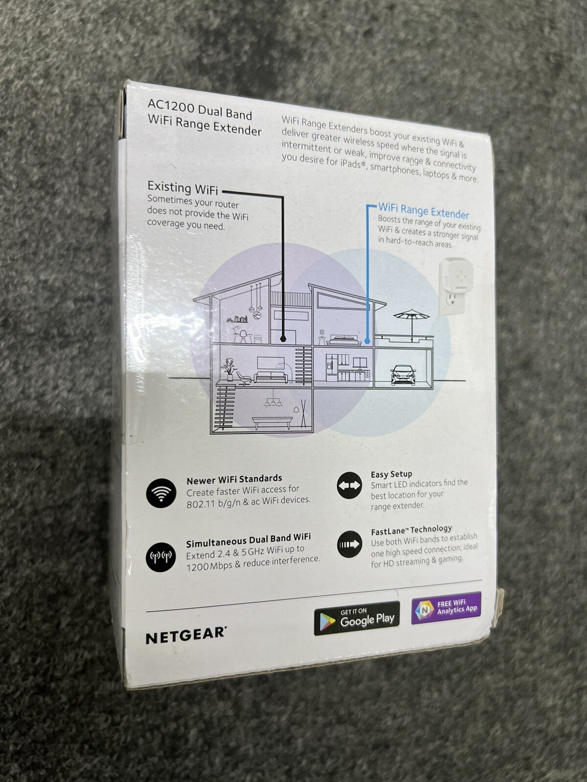 NETGEAR+AC1200+WiFi+Range+Extender+-+White for sale online | eBay