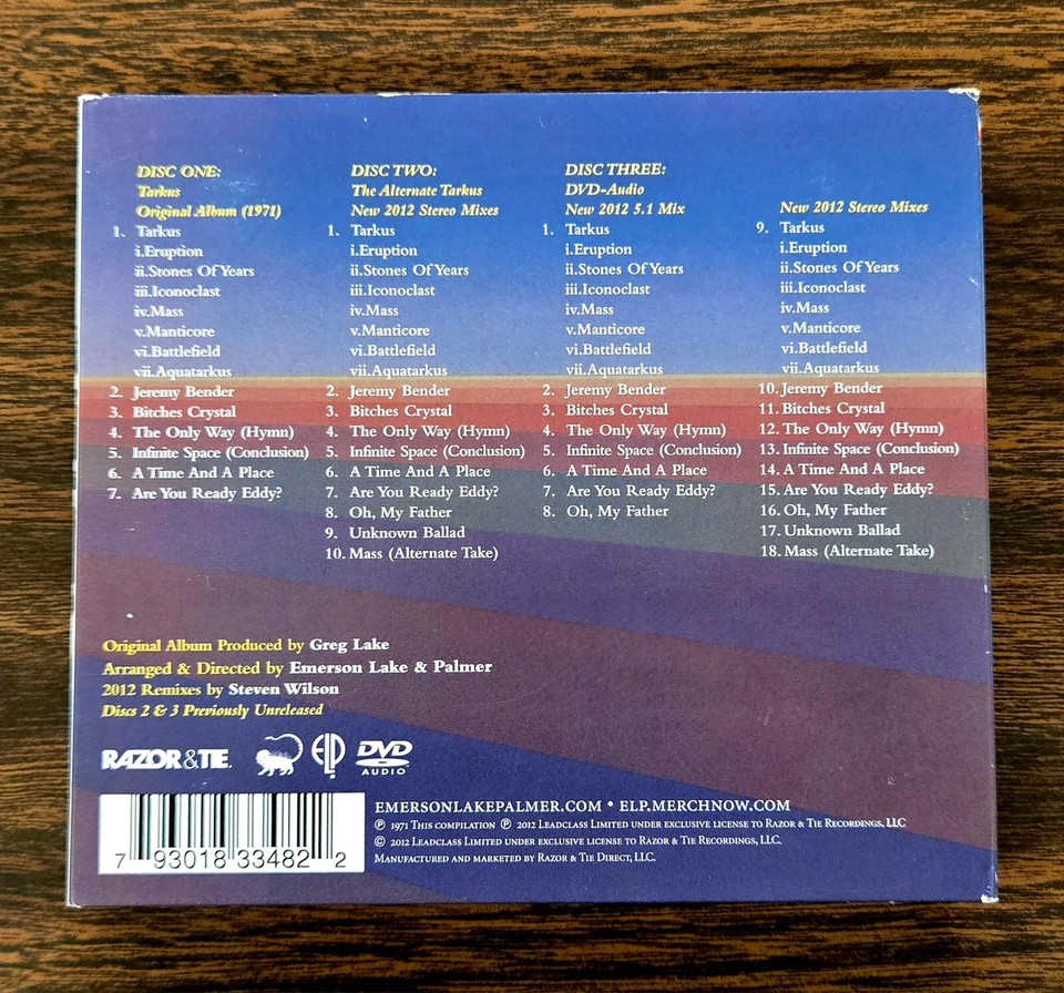 Emerson Lake & Palmer - Tarkus - Deluxe Edition (CD Box Set, 2012 ...