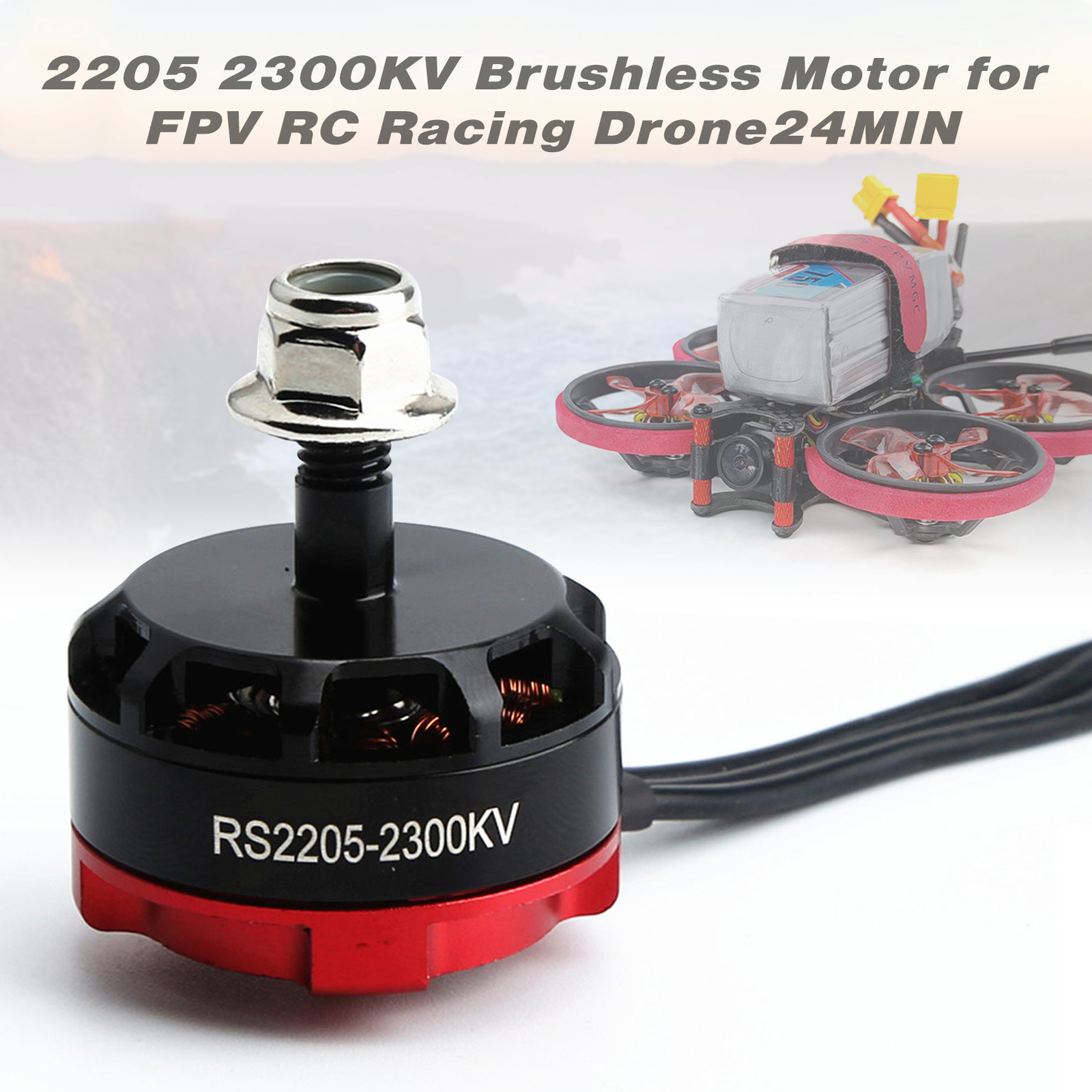 2205 2300KV Brushless Motor Forward Rotating Motor for FPV Racing U3C1 ...