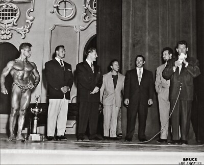 1950s BRUCE BELLAS Of LA Male Bodybuilder Competition Men Stage Photo ...