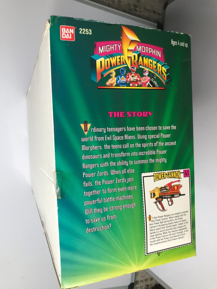 POWER RANGERS POWER CANNON VINTAGE BANDAI NEW MMPR SEALED 1994 SEALED ...