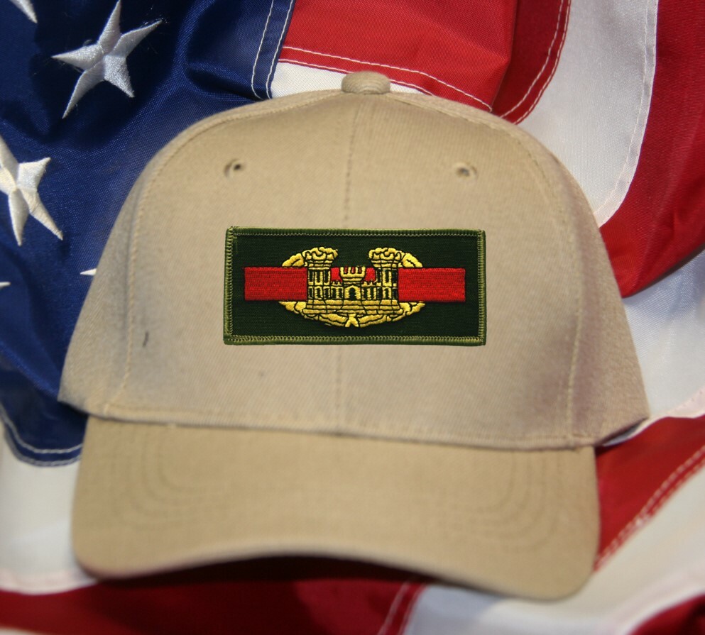 COMBAT ENGINEER VETERAN HAT PATCH CAP SAPPER ENGINEERING CASTLE US ARMY ...