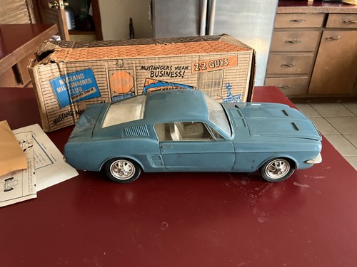 1960s Wen-Mac AMF Ford Mustang GT Fastback 2 + 2 16” Model w/box | eBay