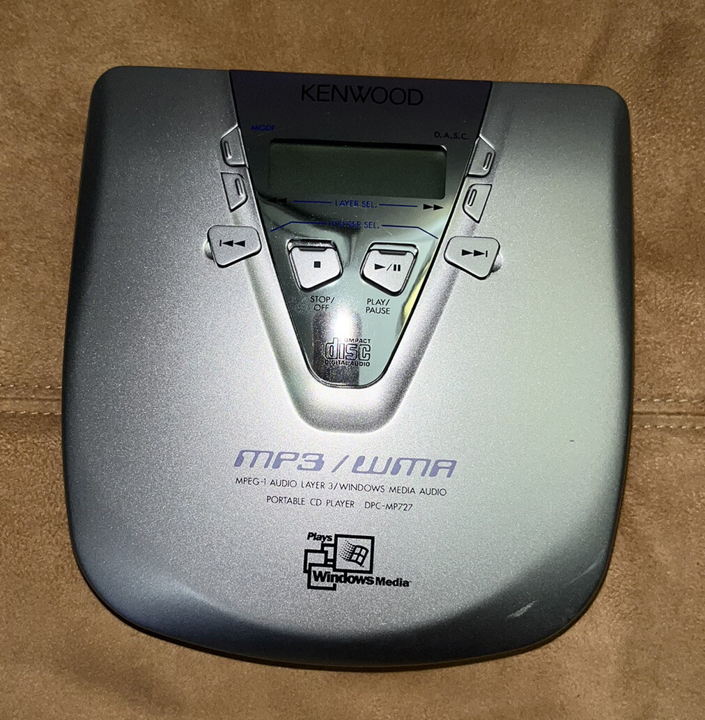 Kenwood DPC-MP727 MP3/WMA Portable CD Player-Silver **CD Player Only ...