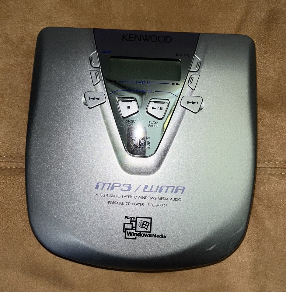 Kenwood DPC-MP727 MP3/WMA Portable CD Player-Silver **CD Player Only ...