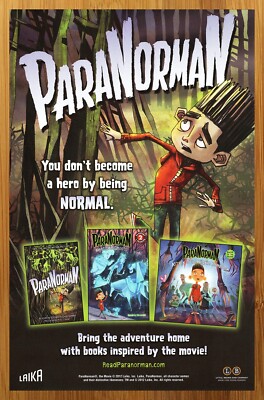 2012 ParaNorman Books Print Ad/Poster 00s Kid Official Laika Movie ...